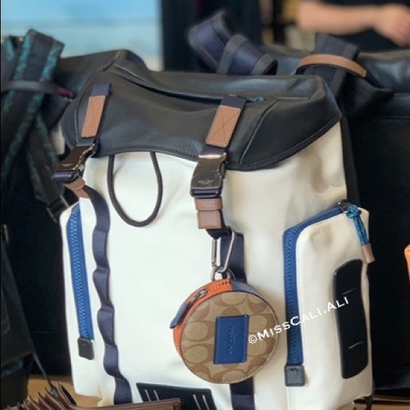 Coach | Bags | Nwt Coach Round Hybrid Signature Canvas Pouch Bag | Poshmark